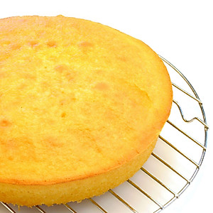 5 Pieces Round Cooling Rack Circular Wire Rack 12/10 / 9/7 / 6 Stainless Steel Round Baking and Cooling Steaming Cake Rack