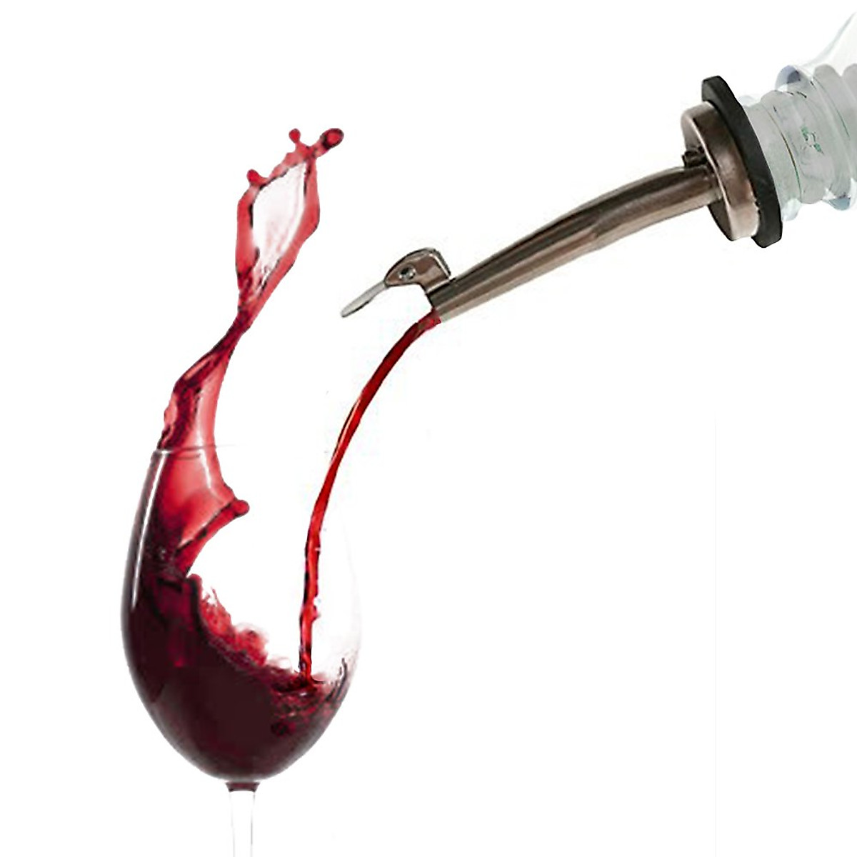 olive oil spouts,Stainless Steel Classic Bottle Pour Tapered Spouts for Pours liquor, vinegar, syrup or oils with Stainless Steel Funnels (2pcs)