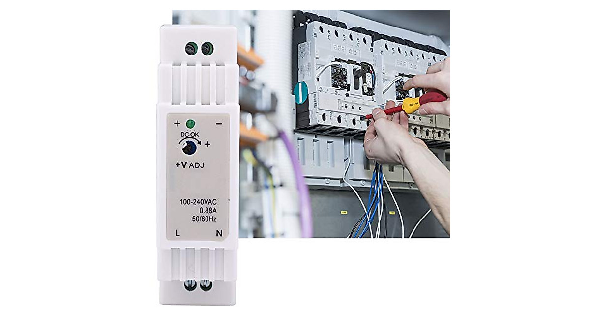 DIN Rail Power Supply, PWM Modulation Method 24V 0.63A Power Supply DIN ...