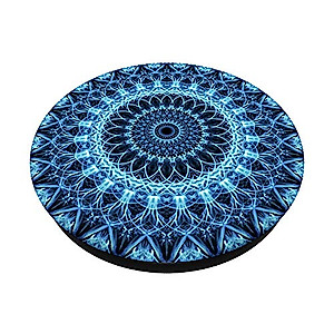 Blue Mandala Pop Mount Socket Cute Designed Divine Mandala PopSockets PopGrip: Swappable Grip for Phones & Tablets