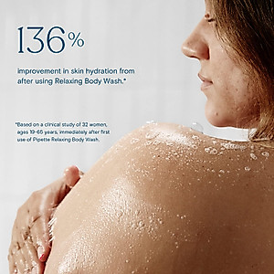 Pipette Relaxing Body Wash - Plant-derived Moisturizing Squalane, Aromatherapeutic Citrus & Geranium, Ideal Pregnant Mom Gifts or Pregnancy Gift, 8 fl oz