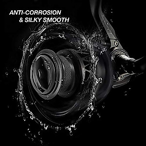 Piscifun Carbon X Spinning Reels, Carbon Frame and Rotor, Ultralight 5.1oz Spinning Fishing Reel, 5.2:1 Low Speed Gear Ratio, 10+1 Shieled BB Smooth Powerful Fishing Spinning Reel 500 Series