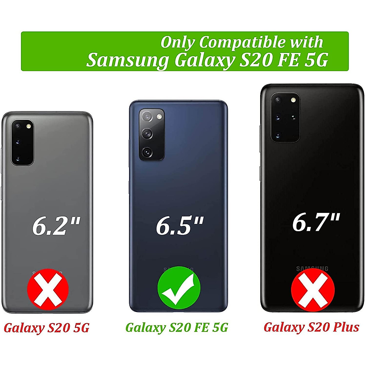 KRHGEIK Designed for Samsung Galaxy S20 FE Case Wallet,Women Flip Cover with Butterfly Embossed PU Leather Kickstand Credit Card Holder Slots Magnetic Wrist Strap Phone Case (Black)