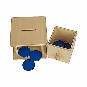 Tiger Montessori Montessori Coin Box Toys for Toddlers 8-24 Months Babies