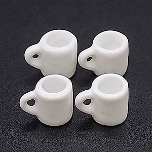 Odoria 1/12 Miniature Coffee Mugs Dollhouse Decoration Accessories, 4Pcs