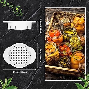 2 Pcs Mini Tuna Can Strainer White Plastic Can Colander Press No-mess Can Drainer Strainer for Vegetable Fruit Bean Tuna Canned Food