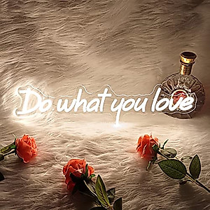 Do what you love LED Sign for Bedroom Wall, Large Neon Sign Wall Home Decor Suitable for Home, Bar, Studio, Club, or Restaurant Decor