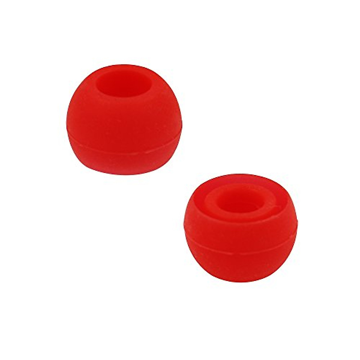 ALXCD Ear Tips for Powerbeats3 Wireless Earphone, SML 3 Sizes 6 Pair Earbud Tips & 2 Pair Double Flange Silicone Replacement Ear Tip Cushion, Fit for Beats Powerbeats 3 Wireless 3 [8 Pair](Red)