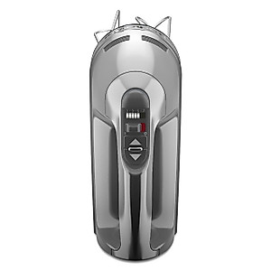 KitchenAid KHM7210CU 7-Speed Digital Hand Mixer with Turbo Beater II Accessories and Pro Whisk - Contour Silver