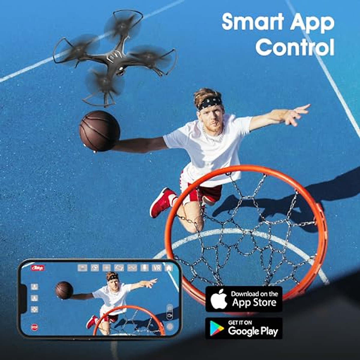 ATTOP Drone with Camera for Adults/Kids/Beginners - W10 1080P 120° FPV Live Video Drone, Beginner Friendly with 1 Key Fly/Land/Return, 360° Flip, APP/Remote/Voice/Gesture/Gravity Control, Camera Drone for Kids 8-12, No FAA License Required,, Gift Ideas, C