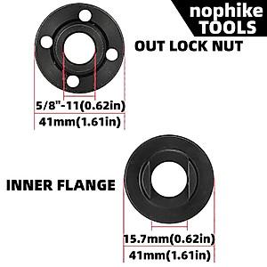 Angle Grinder Universal Adjustable Spanner(10-50mm) with 5/8"-11 Flange Nut，Compatible with Makita, Dewalt, Bosch, Hitachi, Milwaukee, Metabo and other brands