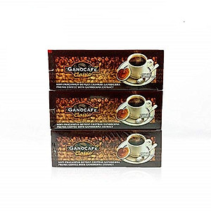 Gano Excel medium roast Ganocafe Classic Ganoderma Coffee 90 Sachets (Pack of 3)