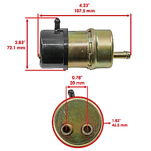 Caltric Fuel Pump compatible with Honda Vt1100C2 Vt-1100C2 Shadow Sabre 1100 2000-2007