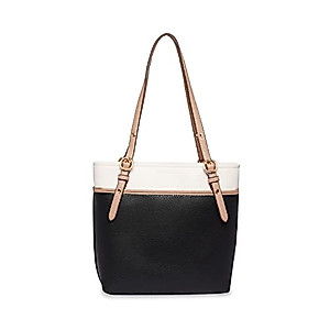 Anne Klein womens Pocket Tote Bag, Truffle, One Size US