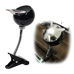 AIWFL Ash Tray with Lids, Windproof, Cigarette Ash Tray for Indoor or Outdoor Use，Ash Holder, Desktop Ash Tray for Home Office Decoration(Black)