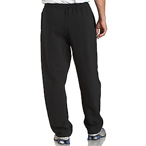 Russell Athletic Men's Dri-Power Open Bottom Sweatpants with Pockets, Black, X-Large