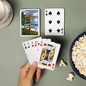 Lantern Press Marco Island, Florida, Destinations Sign (52 Playing Cards, Poker Size Card Deck with Jokers)