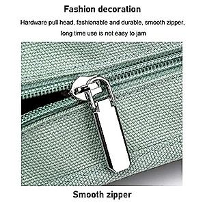 KRAEK Large Capacity Multi-Pocket Handbag Women's Canvas Tote Purses Crossbody Bag Vintage Tote Bags for School College(A-Green,Long Shoulder Straps)