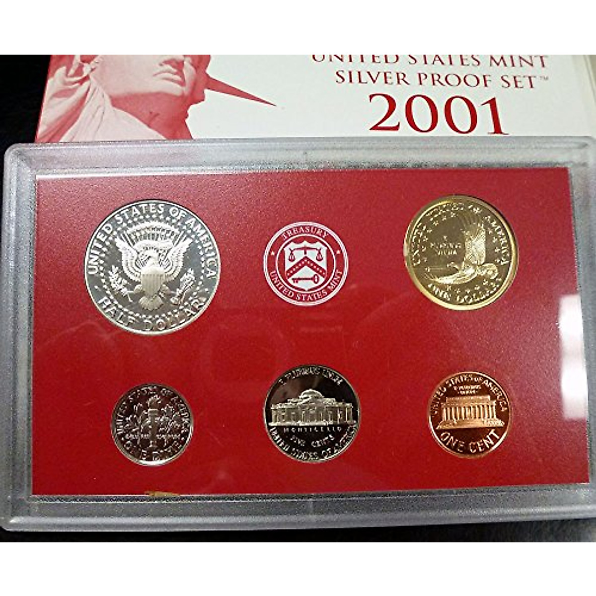 2001 U.S. Mint Silver Proof Set Set Uncirculated