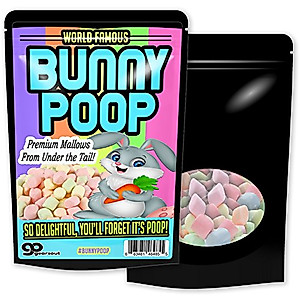 Gears Out Bunny Poop Mallows Candy Gag Funny Easter Basket for Adults Stocking Stuffers Rabbit Poop Colorful Marshmallows for Teens Weird Pranks for Kids