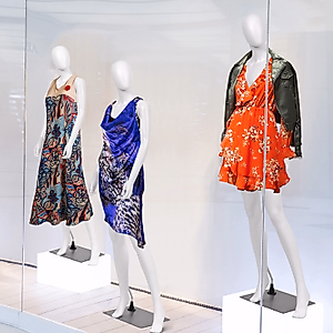 GOFLAME Female Mannequin Full Body, 69 Inches Realistic Mannequin Torso with Adjustable Postures & Detachable Body Parts, Sturdy Metal Base, Dress Model for Window Display, Exhibition, Drawing Office