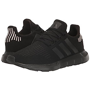 adidas Women's Swift Run Sneaker, Core Black/Core Black/Wonder Quartz, 9