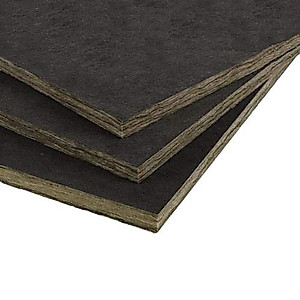 Soundsulate Sound Absorbing Acoustical Drop Ceiling Tiles, Black, 24" x 48" x 1"