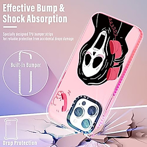 Toycamp for iPhone 12/12 Pro Case for Women, Cute Girly Print Design for Girls Teens Case with Ring Kickstand Cover for iPhone 12/12 Pro (6.1inch) Pink