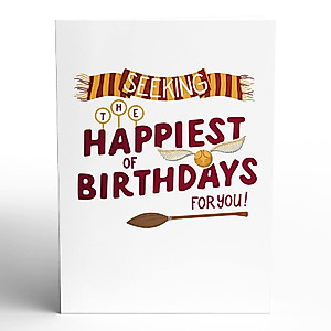 Lovepop Harry Potter Seeker Birthday Pop-Up Card, 5” X 7”, Greeting Card for Son, Daughter or Friend, 3D Card with Envelope