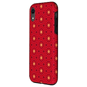 iPhone XR Abstract Geometric Cute Cool Fun Pattern Red Orange Yellow Case