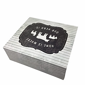 Ashland Decorative Box Square Farm Theme “Home is Where our Herd is” 4.25"x10..25"x11.25"