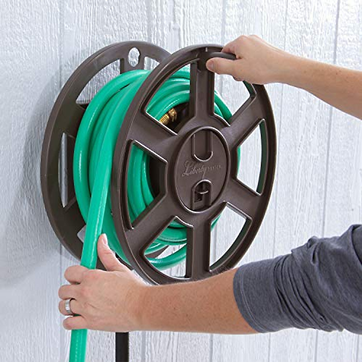 Liberty Basics 510 Wall Mount Hose Reel, Bronze