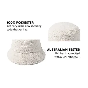 Lack of Color Women's Teddy Bucket Hat (Ivory, Medium/Large)