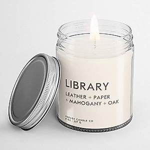 LIBRARY Book Lovers' Candle | Book Scented Candle | Vegan + Cruelty-Free + Phthalte-Free