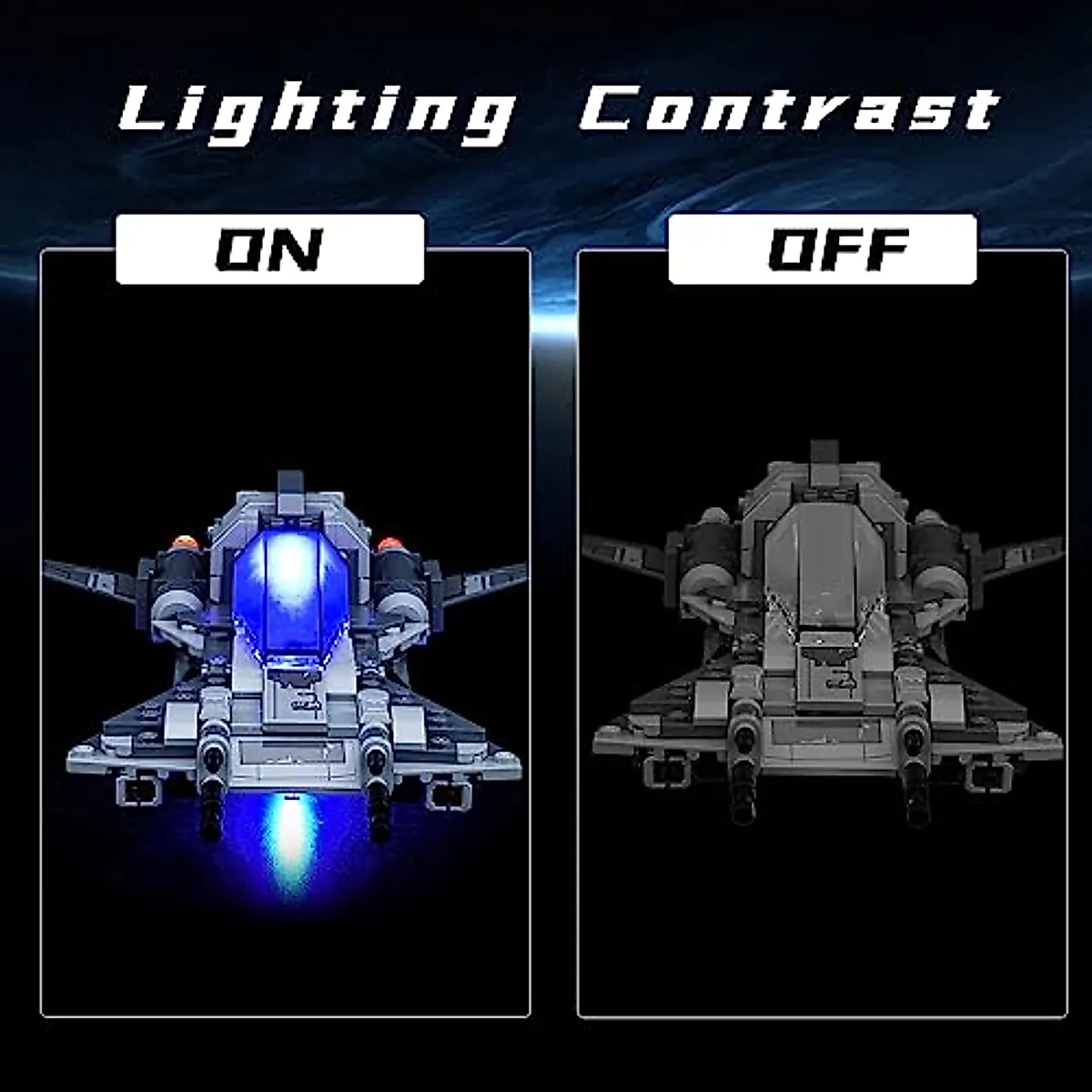 Bourvill LED Lights Kit for Lego Star Wars Pirate Snub Fighter 75346 - Lights Set Compatible with Lego 75346 Set -Classic Version (Lights Kit Without Model)