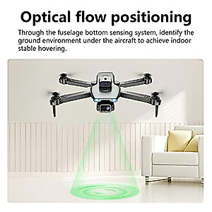 Upgraded JY08 GPS Flow Light Drone, Luxurious WiFi FPV Drone With 4K HD Camera Altitude Hold Mode Foldable RC Drone Quadcopter Circle Fly, Route Fly, Altitude Hold, Headless Mode