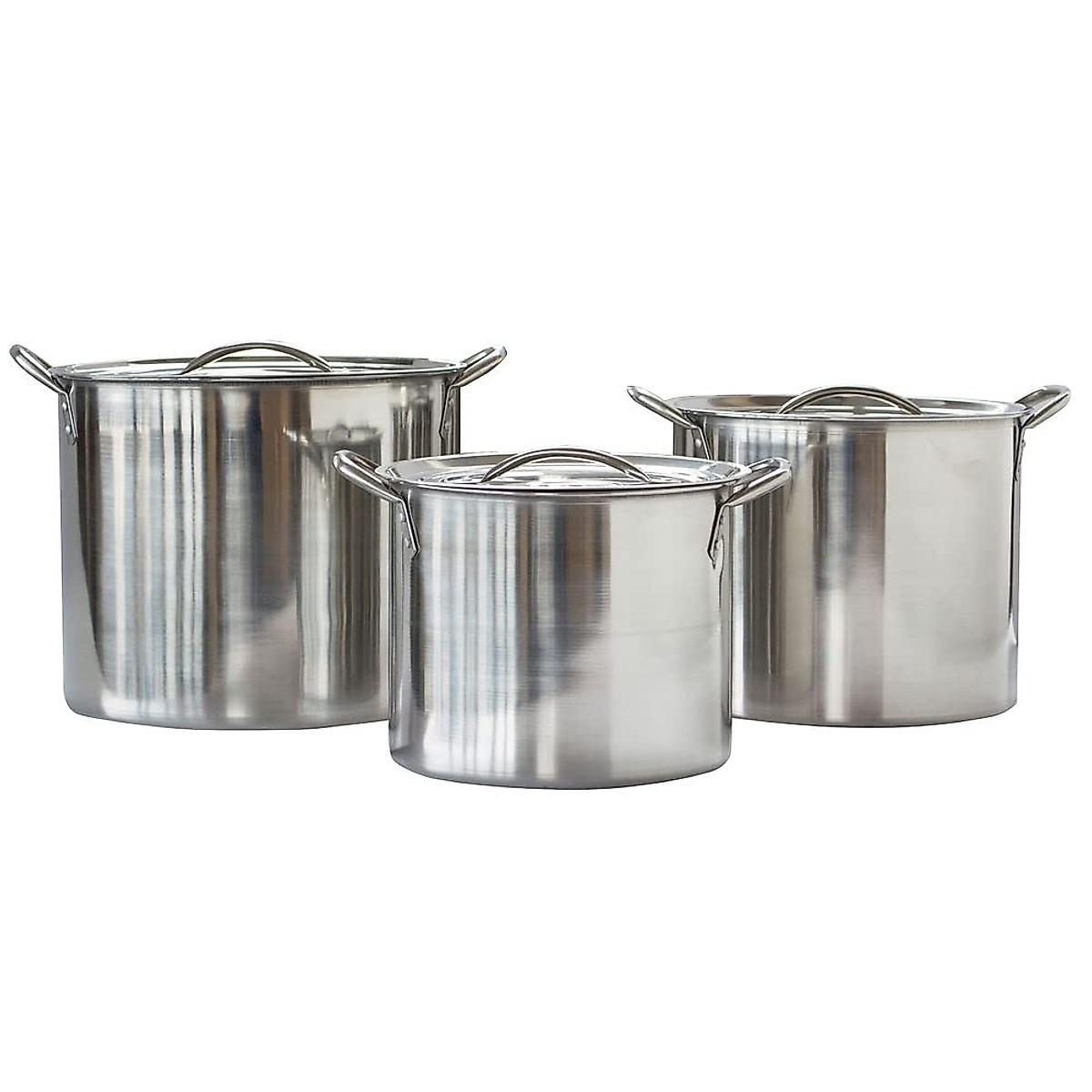 Buffalo Tools STP3 3Pc Stock Pot Set 8/12/16Qt