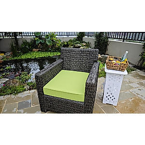 JMGBird Outdoor Chair Cushions Set of 4, Water Resistant Seat Cushions 19 x 19 Inch with Ties Outdoor Cushions for Patio Furniture