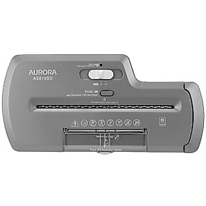Aurora AS810SD 8-Sheet Strip-Cut Paper, CD and Credit Card Shredder Basket