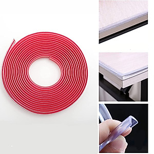 Baby Proofing 20ft Silicone Strip Clear Soft Corner Protectors with Pre-Taped Strong Adhesive, Edge Protectors for Sharp Corners of Tables Cabinets Furniture