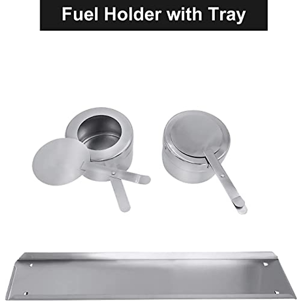 Valgus 2-Pack 8QT Stainless Steel Chafing Dish Buffet Chafer Set with Foldable Frame Water Trays, 2 Full Size, 4 Half Food Pans for Wedding, Parties, Banquet, Catering Events