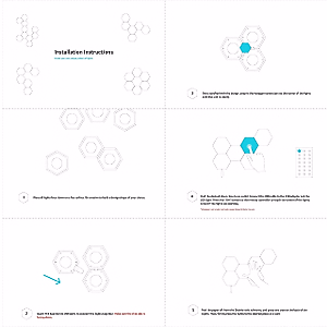 Fignolee Hexagon Lights | Premium Light Panels | RGB Cool Lights | Touch-Sensitive and Remote Controlled Gaming Lights Suitable for Game Room, Bedroom and Living Room | DIY led Wall Lights (6 pcs)