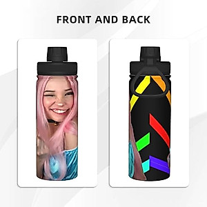 Eevikion Belle Artist Delphine Stainless Steel Insulated Tumbler Sports Water Bottle Hot and Cold Travel Cup 18oz