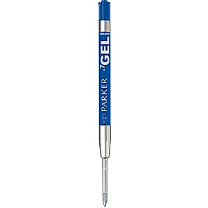 PARKER QUINK Ballpoint Pen Gel Ink Refills, Medium Tip, Blue, 2 Count