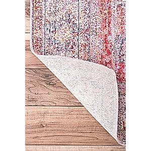 nuLOOM Elmer Vintage Medallion Area Rug, 7' 10" x 10' 10", Blush