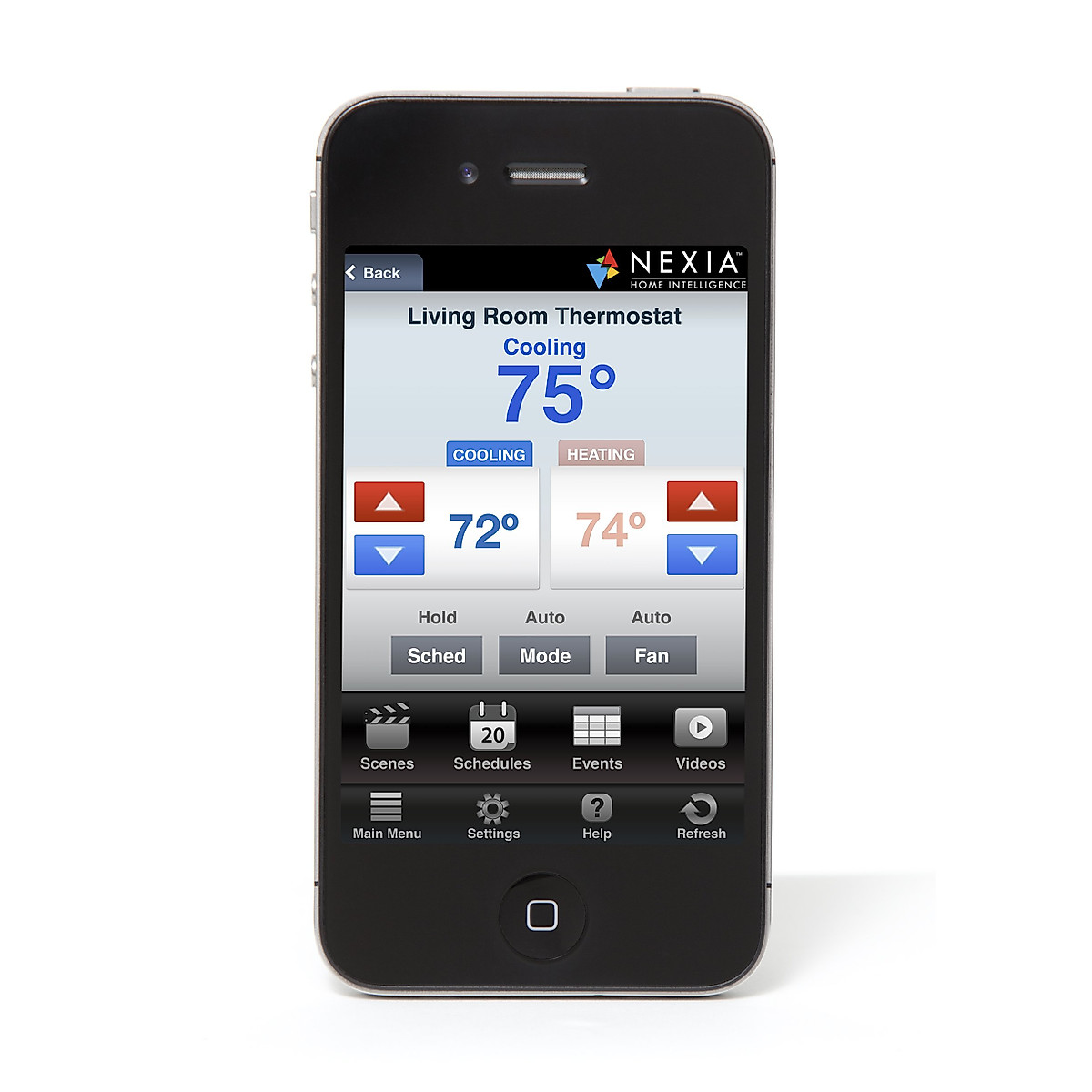 Trane TZEMT400BB3NX N N SL Home Energy Management Thermostat with Nexia Home Intelligence, White