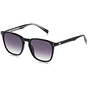 Levi's LV 5008/S Square Sunglasses, Black, 52mm, 18mm