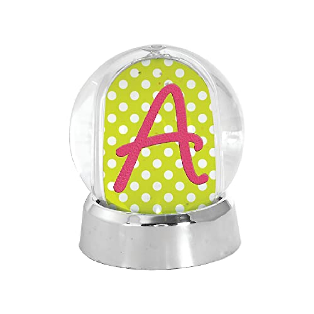 Mini Photo Snow Globe with Silver Base