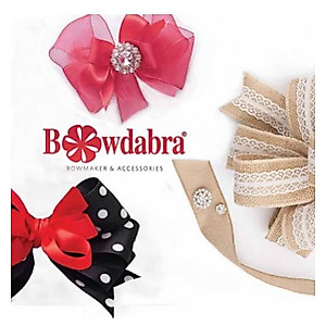 Bowdabra Designer Bow Maker Kit, Large Bundle with 100yd Gold Bow Wire for Creating Gift Bows, Swags, Decorations, Hair Bows, Party Favors, Corsages