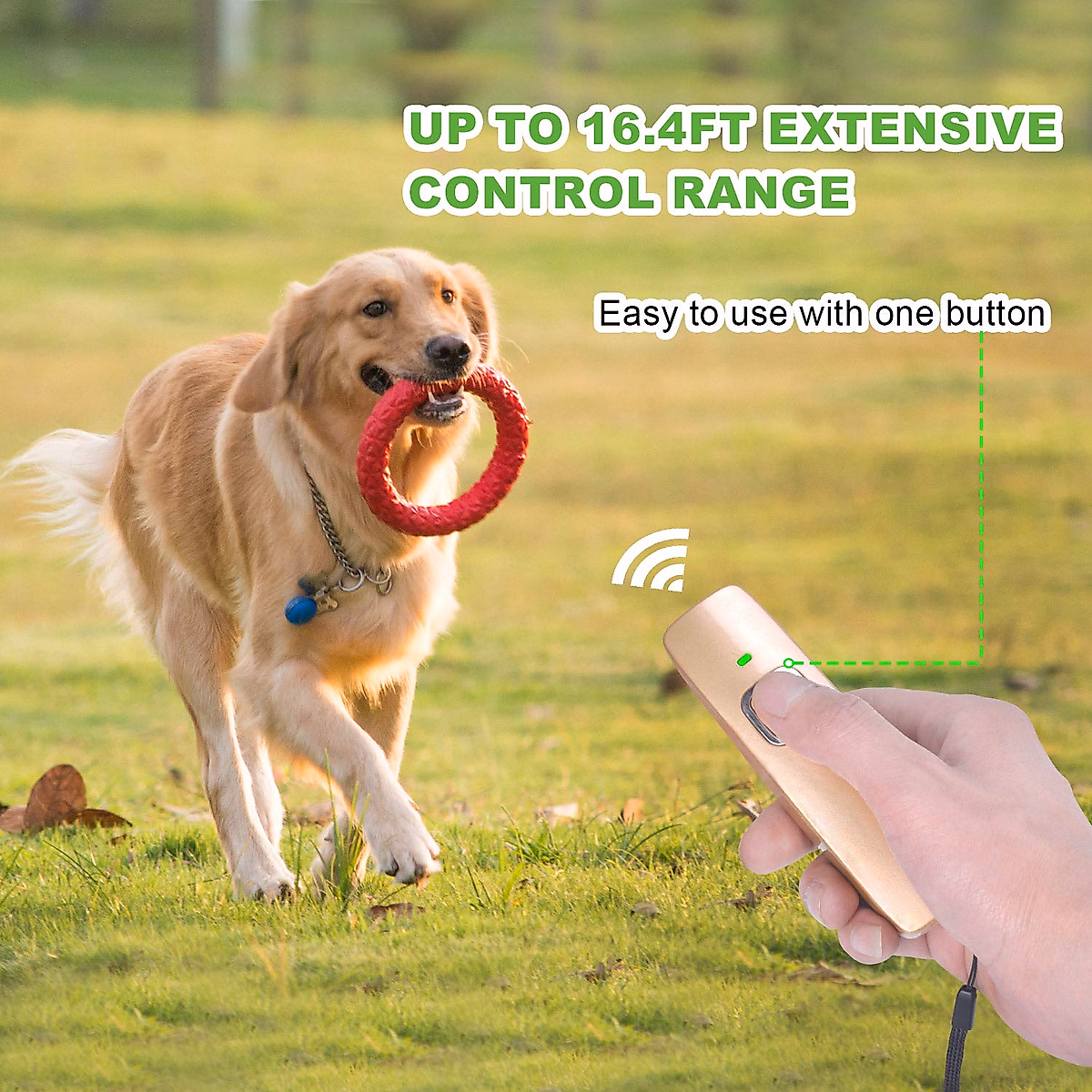 Svtrat Ultrasonic Dog Barking Control Device, Anti Barking Device Dog Barking Silencer Dog Bark Deterrent Devices 20ft Range Dog Training & Behavior Aids Anti Bark Device